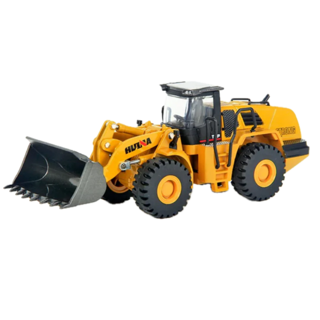 HuiNa 1913 1/50 Diecast Front Loader Construction Toy — White Rose Hobbies