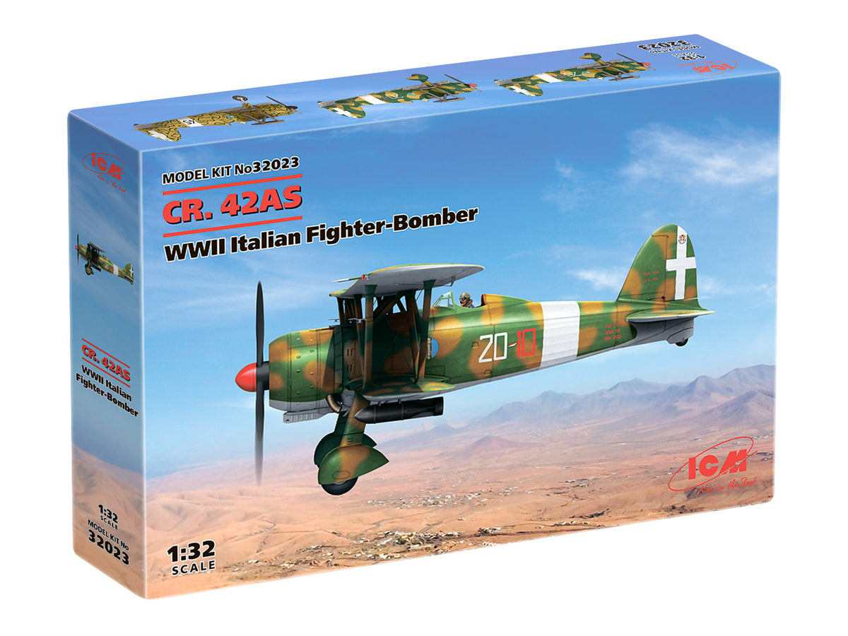 ICM Models 32023 1/32 Cr. 42AS WWII Italian Fighter-Bomber Model Aircr ...
