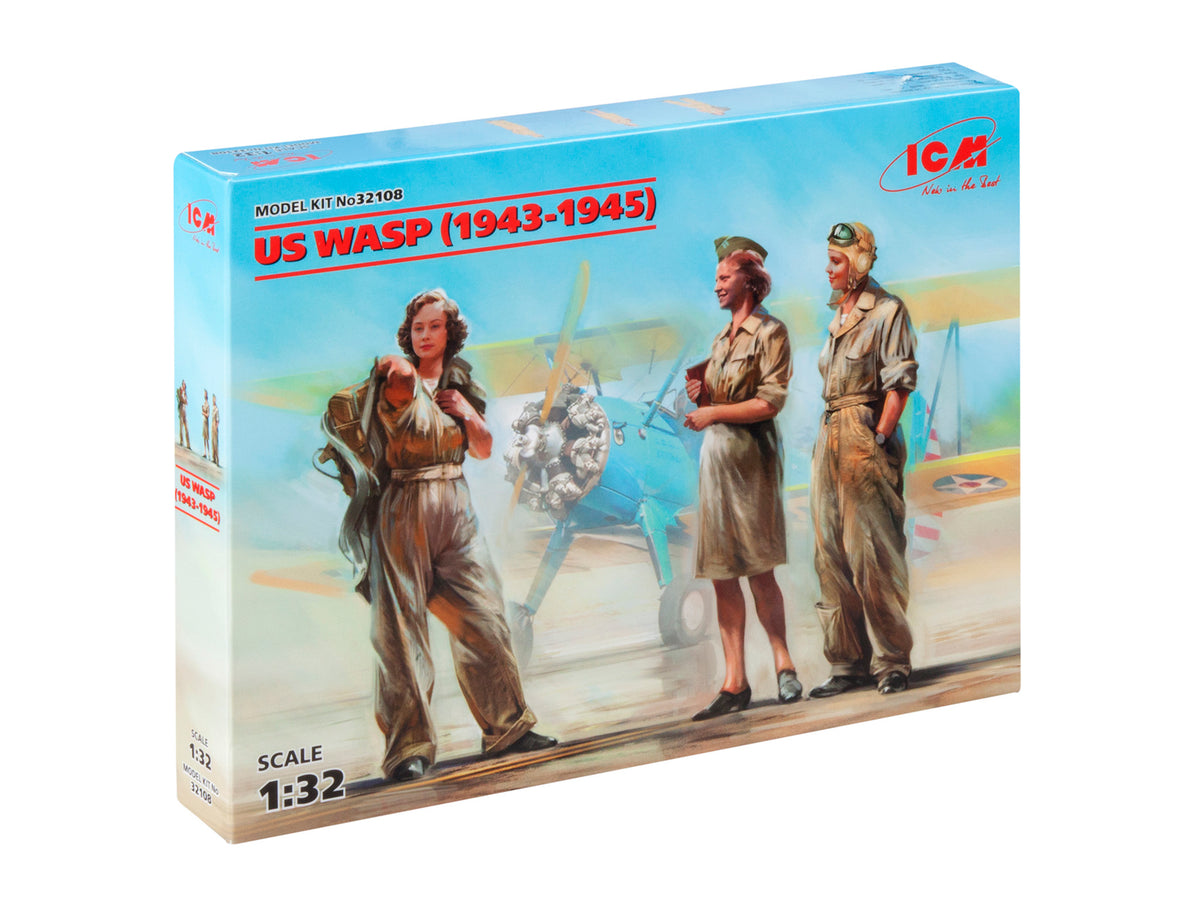 ICM Models 32108 1/32 US WASP (1943-45) Figures Model Kit — White Rose ...