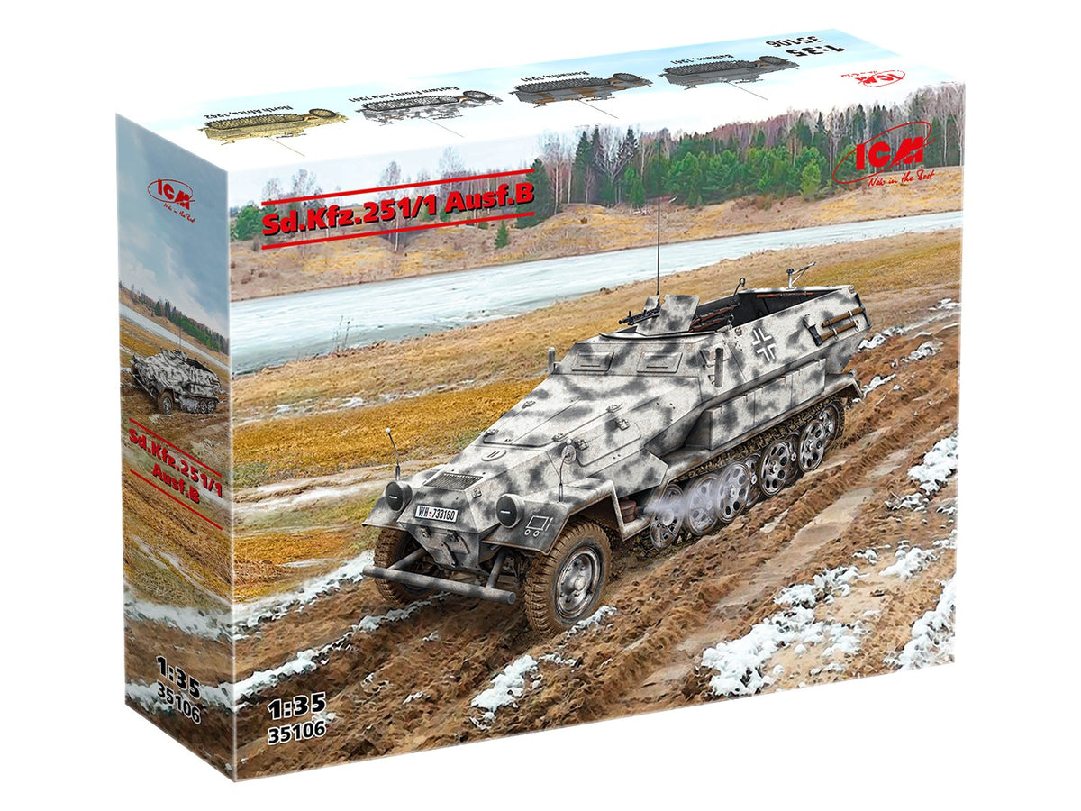 ICM Models 35106 1/35 Sd.Kfz.251/1 Ausf.B German WWII Armoured Personn ...