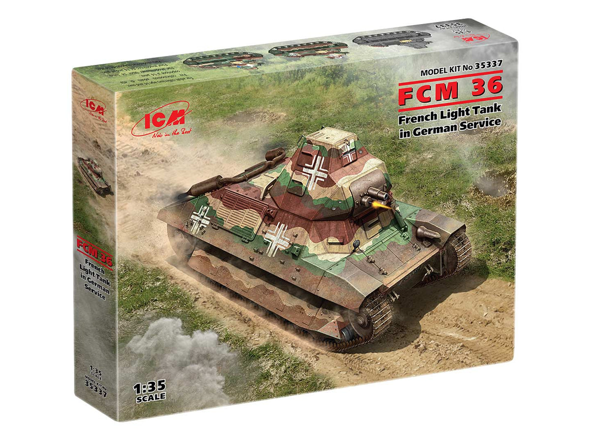 ICM Models 35337 1/35 FCM 36 French Light Tank in German Service Model ...