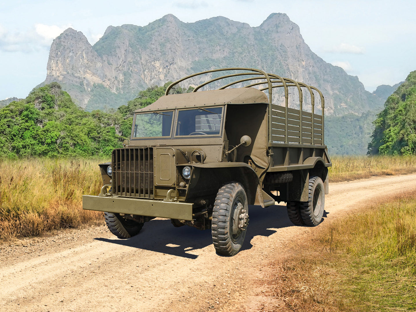 ICM Models 35425 1/35 "Burma Jeep" WWII US Military Vehicle Model Kit ...