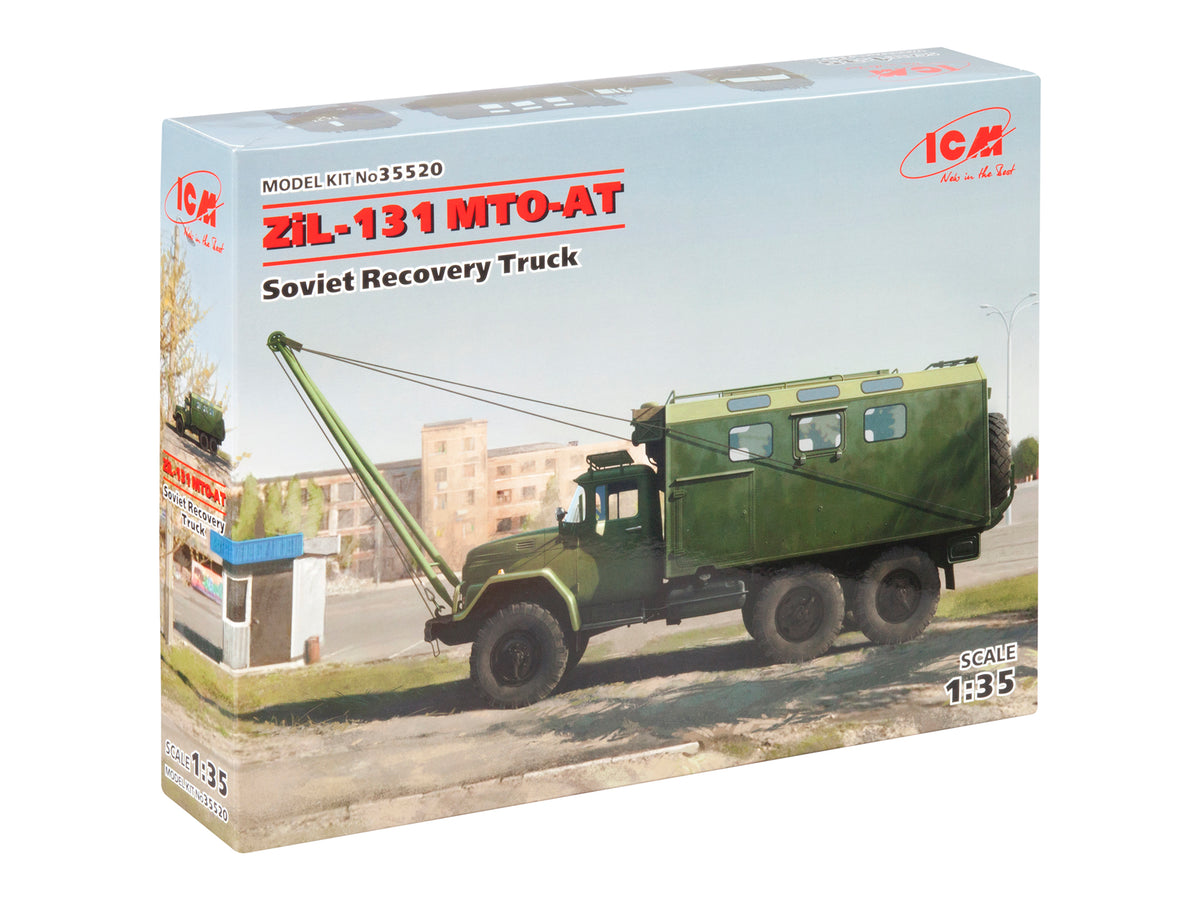 ICM Models 35520 1/35 Soviet Recovery Truck ZiL-131 MTO-AT Model Kit ...