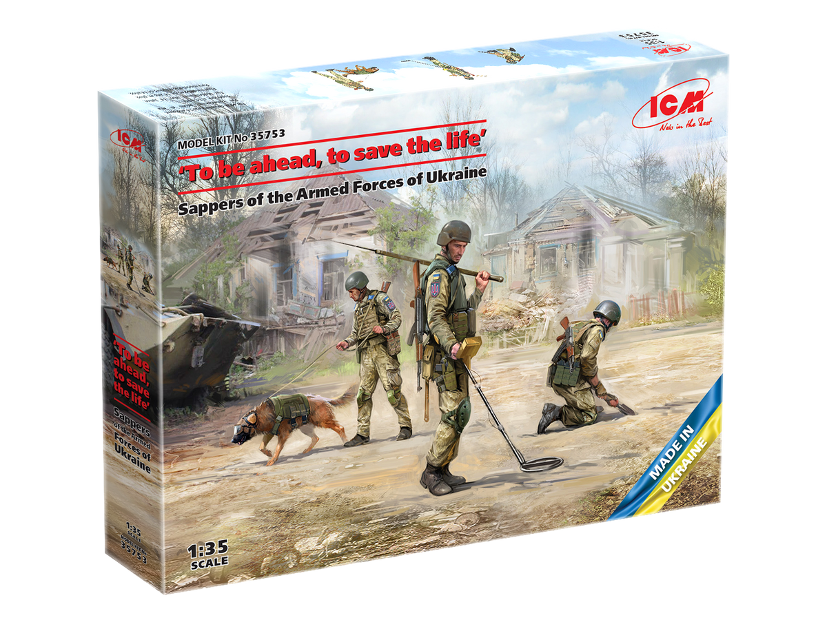 ICM Models 35753 1/35 Sappers of the Armed Forces of Ukraine Model Kit ...