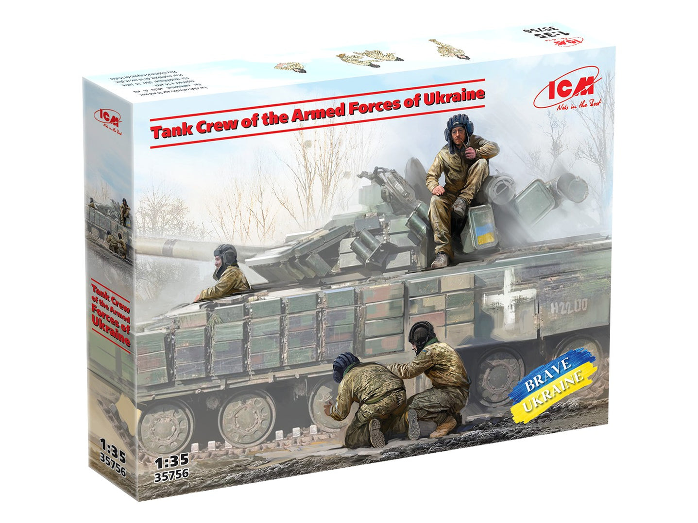 ICM Models 35756 1/35 Tank Crew of the Armed Forces of Ukraine Figures ...