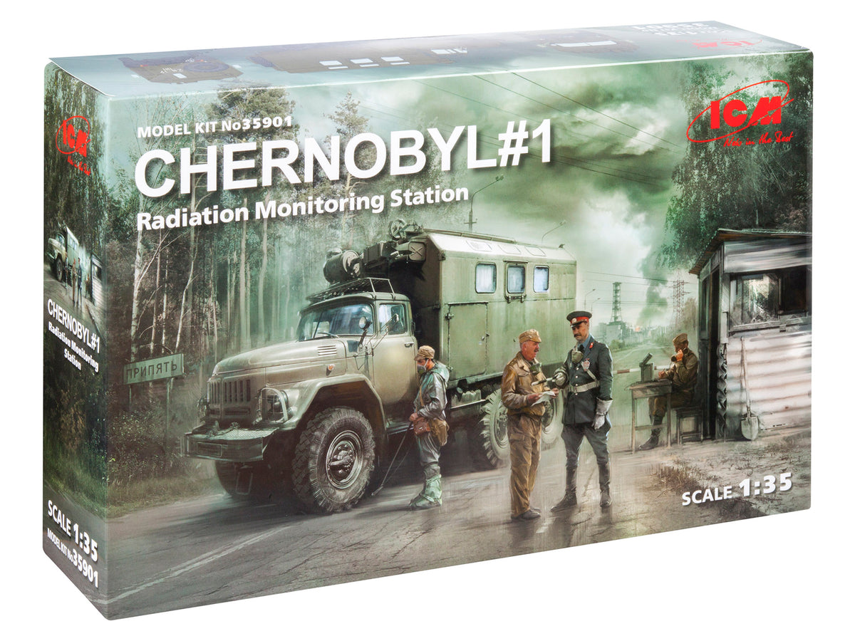 ICM Models 35901 1/35 Chernobyl #1 Radiation Monitor Station (Truck ...