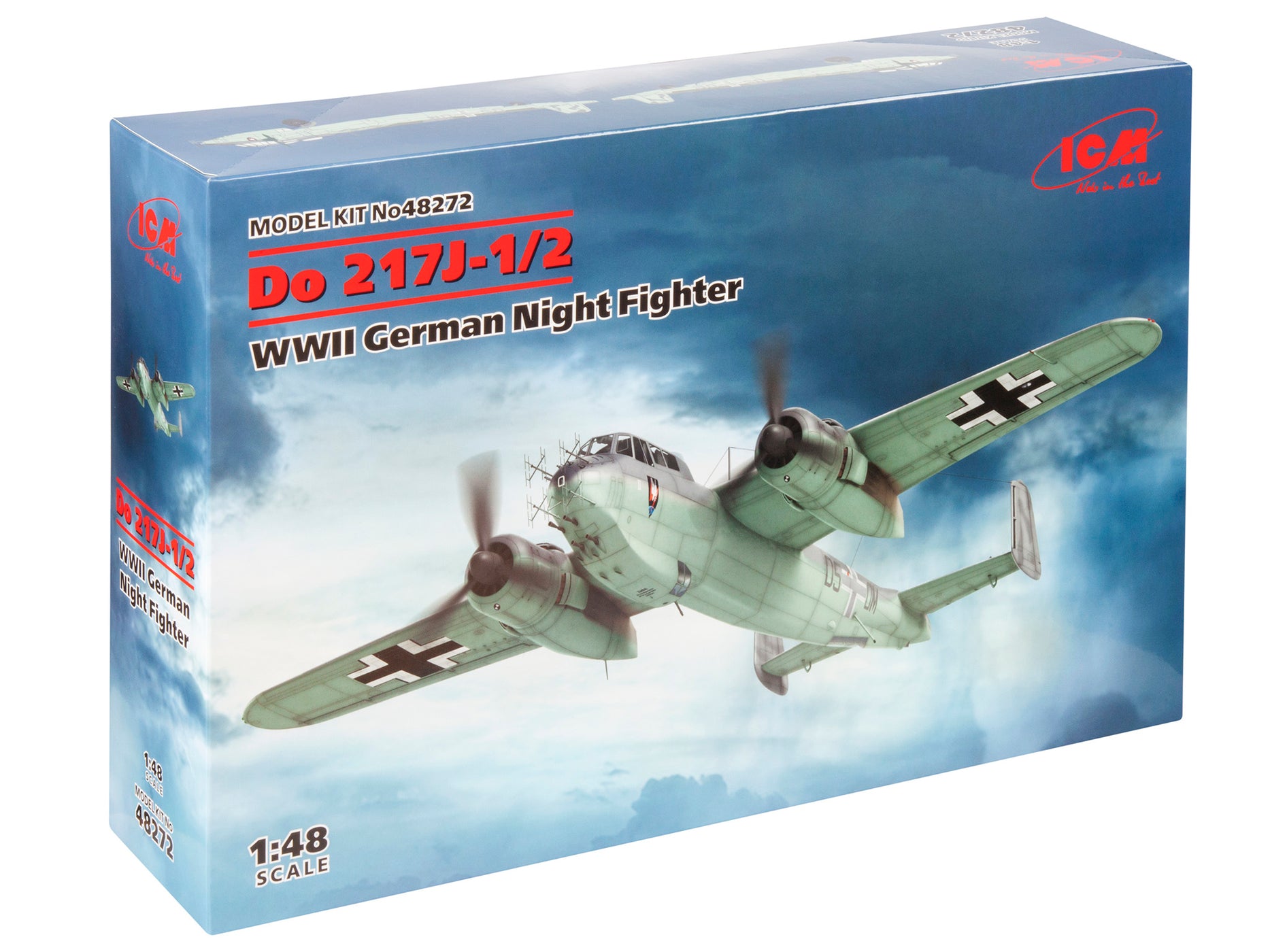 ICM Models 48272 1/48 Dornier Do 217J-1/2 WWII German Night Fighter Mo ...