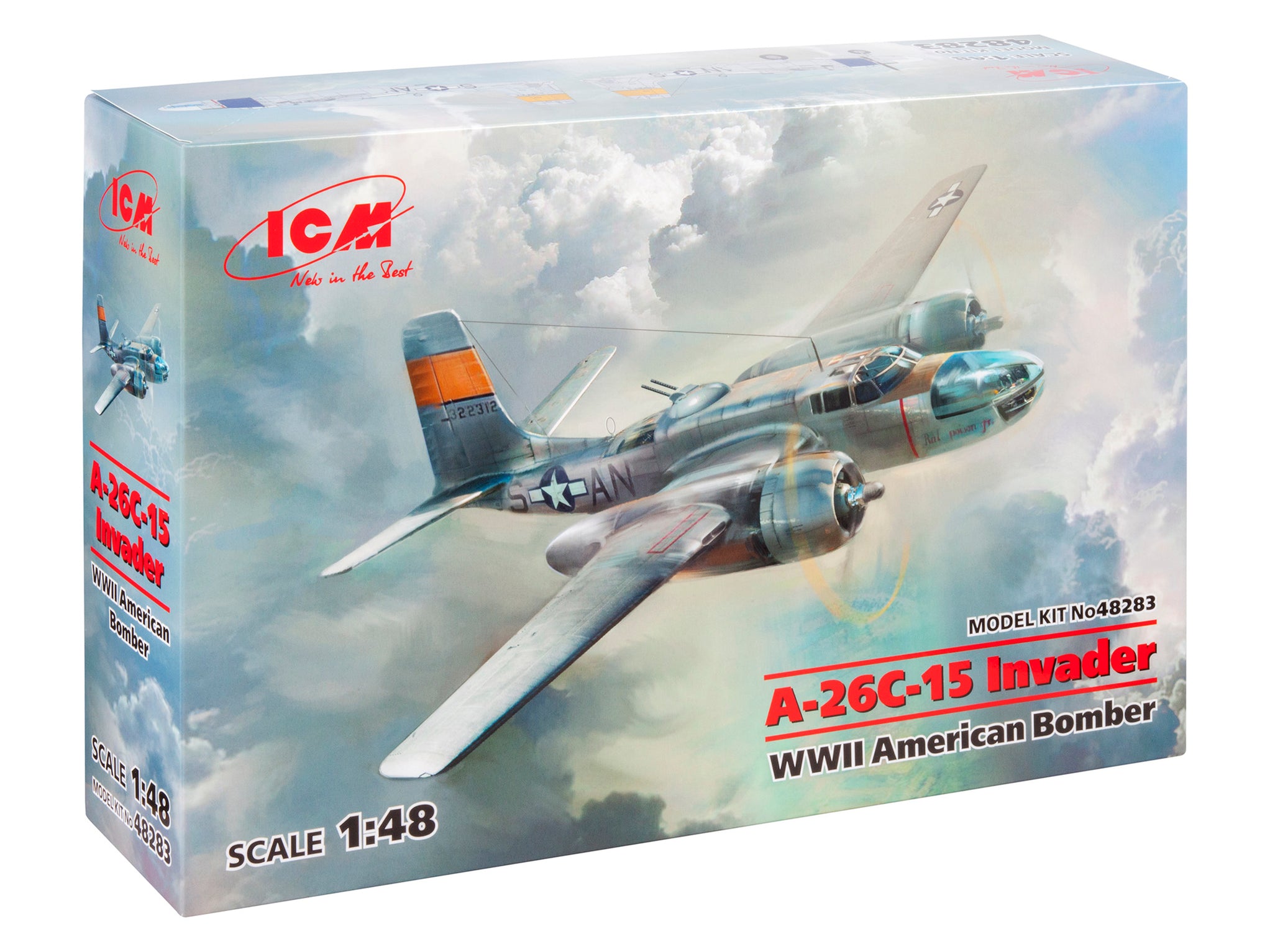 ICM Models 48283 1/48 USAF A-26C-15 Invader WWII American Bomber Model ...
