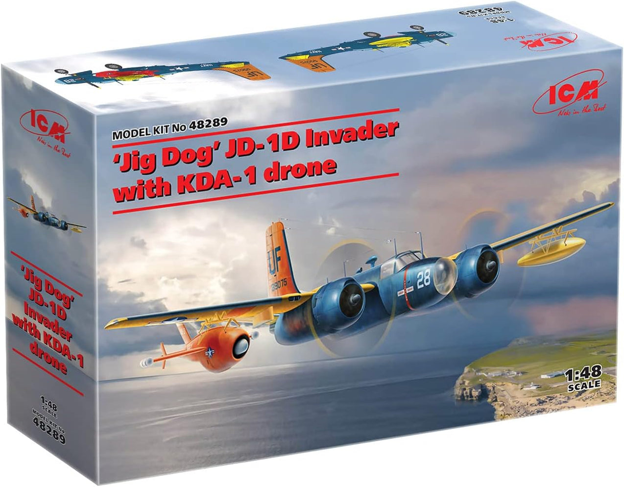 ICM Models 48289 1/48 US Navy 'Jig Dog' JD-1D Invader with KDA-1 Drone ...