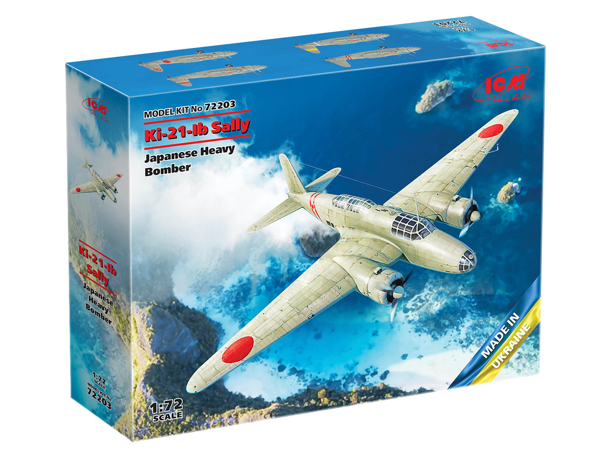 ICM Models 72203 1/72 Japanese Ki-21-Ib 'Sally' Heavy Bomber Model Kit ...