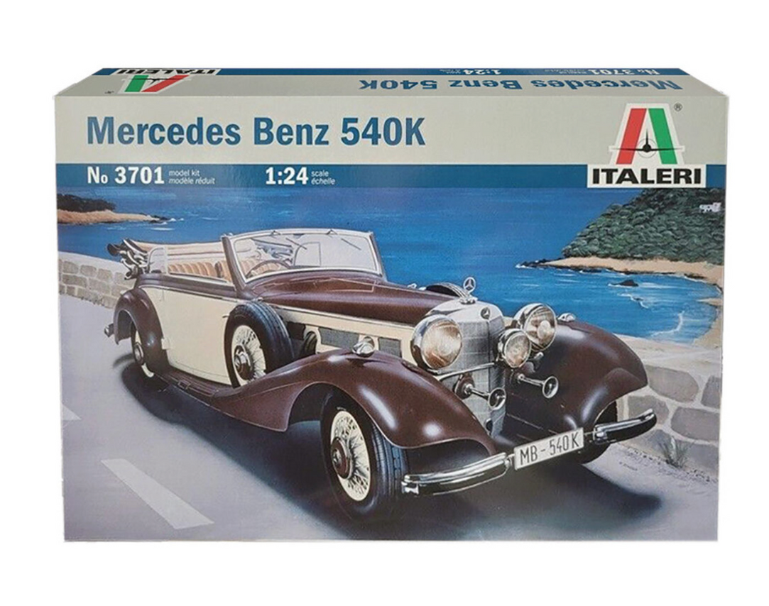 Italeri 3701 1/24 Mercedes Benz 540K Model Kit — White Rose Hobbies