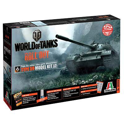 Italeri 37508 1/35 World of Tanks: Type 59 Model Kit — White Rose Hobbies