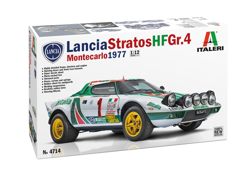 Italeri 4714 1/12 Lancia Stratos HF Gr.4 Model Kit — White Rose Hobbies