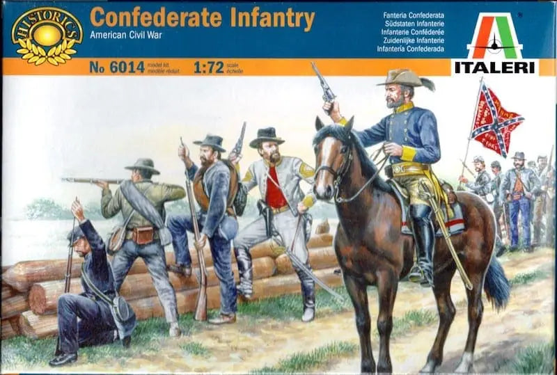 Italeri 6014 1/72 Confederate Infantry (American Civil War) Model Kit ...