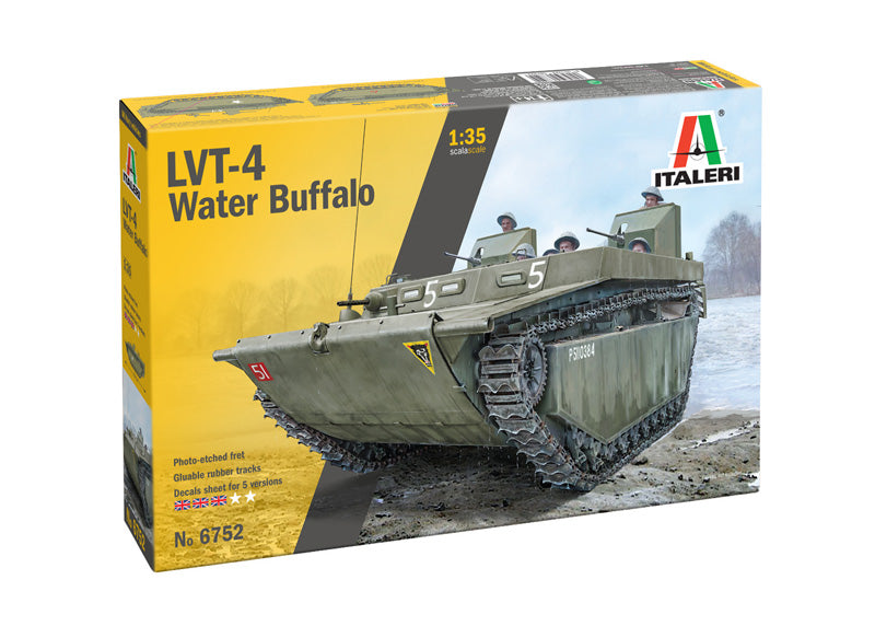 Italeri 6752 1/35 LVT-4 Water Buffalo ETO Model Kit — White Rose Hobbies