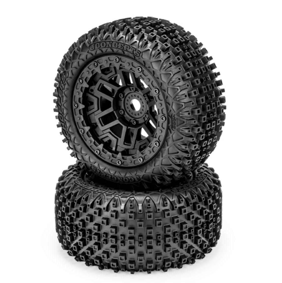 J Concepts 4089-39912 Choppers Tires on Wheels Fits Traxxas Sledge / K ...