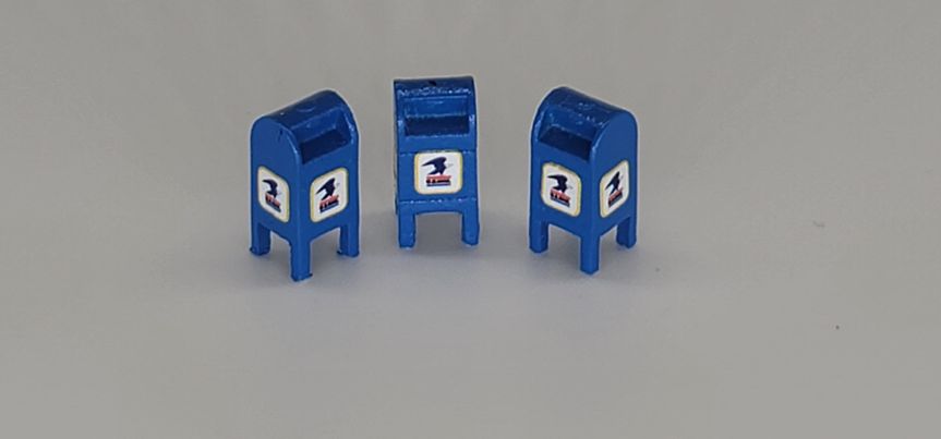 JL Innovation 802 HO Scale U.S. Mailbox (1971-1992) 3 Pack — White Rose ...