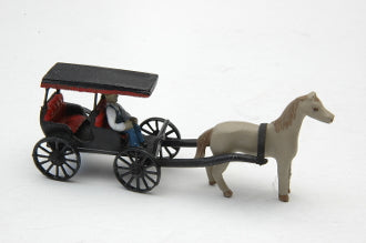 JL Innovative Design 336 HO Scale Surrey with Horse & Driver — White ...