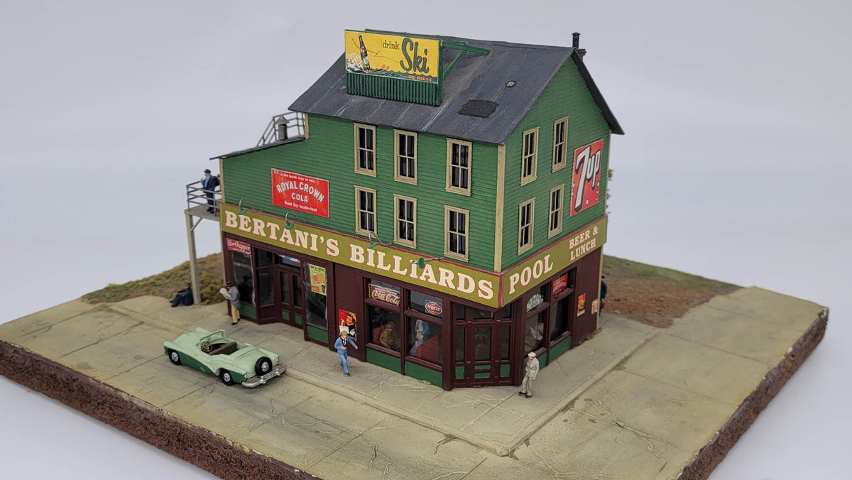 JL Innovative Design 351 HO Scale Bertani's Billiards Laser Cut Crafts ...