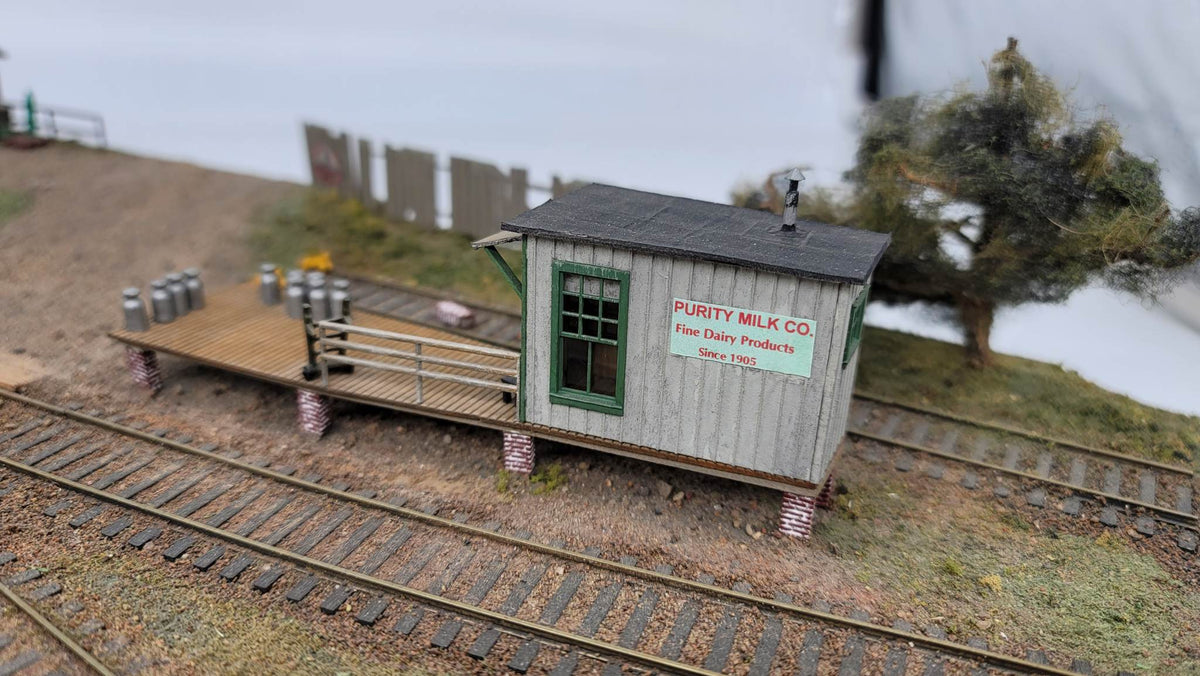JL Innovative Design 461 HO Scale Purity Milk Platform Laser Cut Struc ...