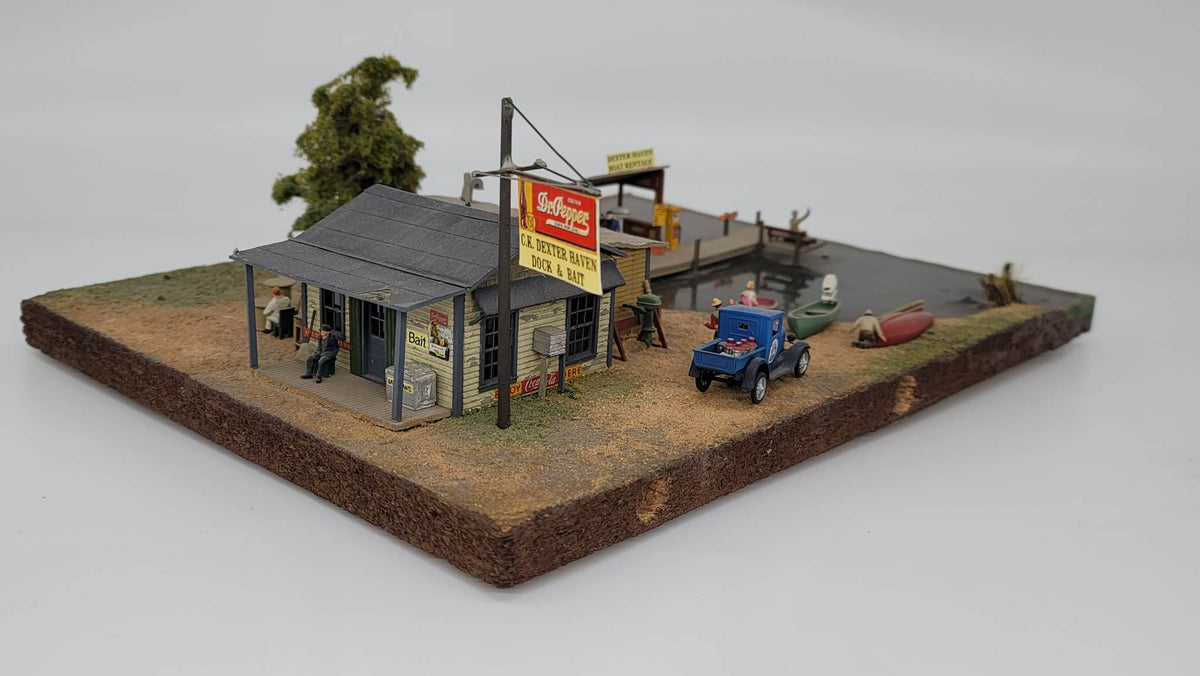 JL Innovative Design 491 HO Scale C.K. Dexter Haven Dock & Bait Laser ...