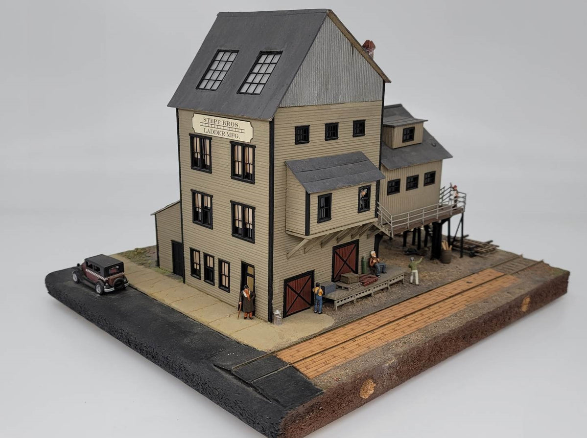 JL Innovative Design 601 HO Scale Stepp Brothers Ladder Mfg Building K ...