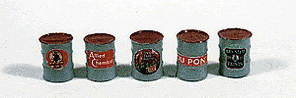 JL Innovative Design 912 HO Scale Paint and Chemical Barrels — White ...