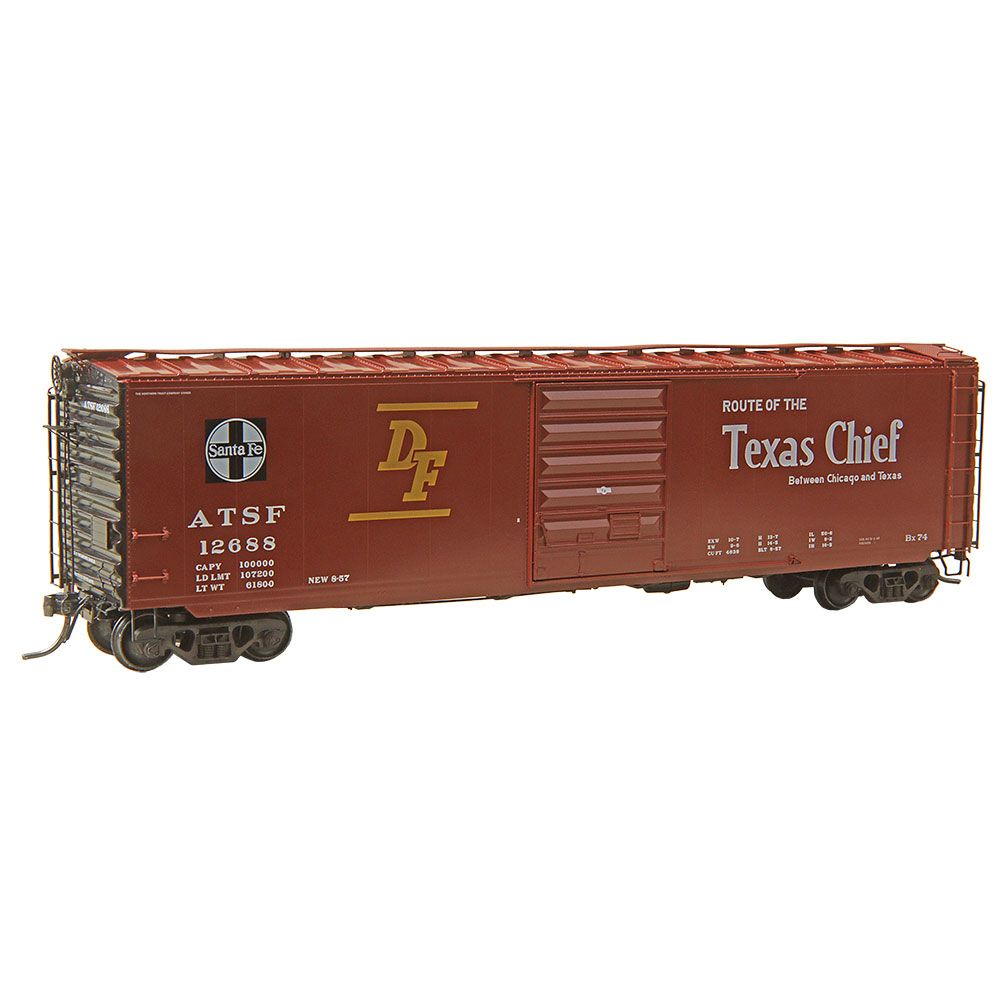 Kadee 6377 HO Scale 50' PS-1 Boxcar Santa Fe "Texas Chief" ATSF 12688 ...