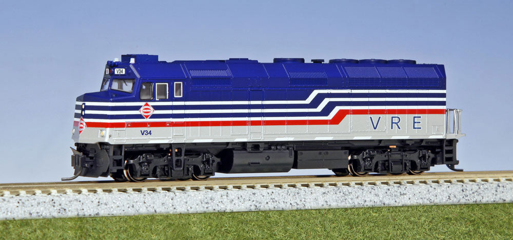 Kato 176-9002LS N Scale EMD F40PH Diesel VRE V34 with DCC & Sound — White Rose Hobbies
