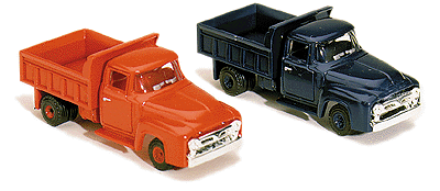 Life-Like SceneMaster 1654 HO Scale Vintage 1950's Dump Trucks — White ...