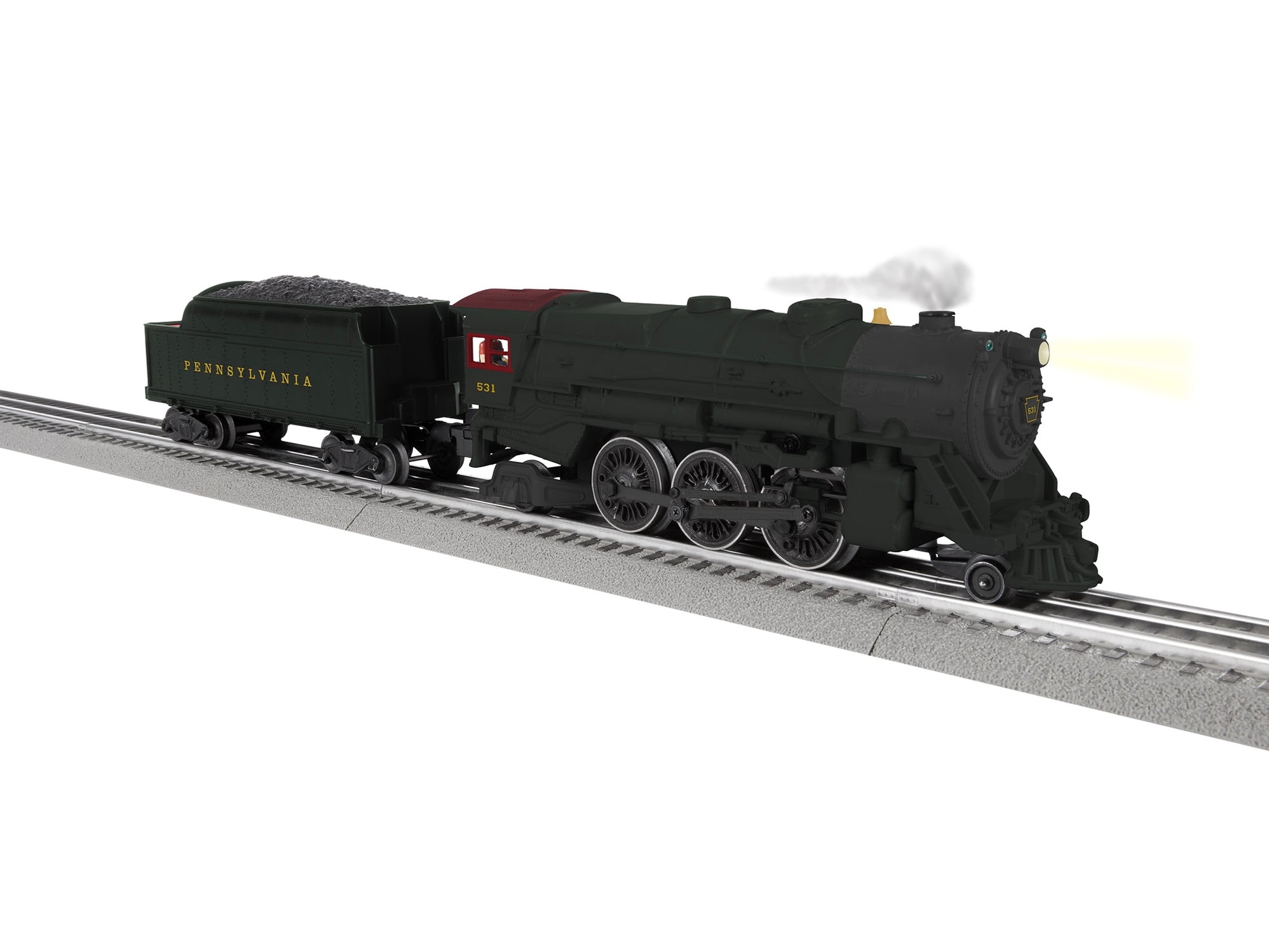 Lionel 2445070 O Gauge Pennsylvania PRR 531 2-4-2 Steam Loco with Lion ...