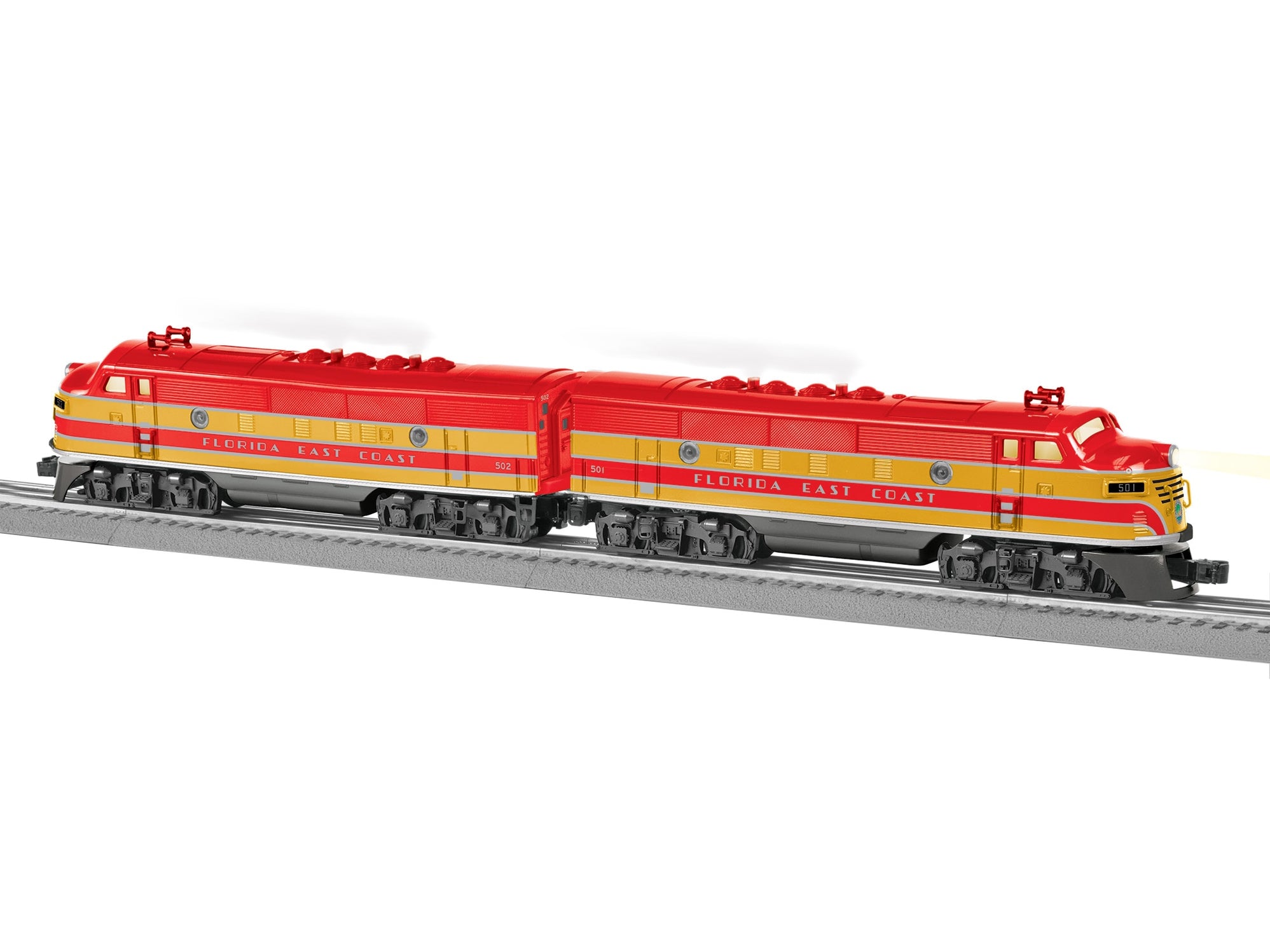 Lionel 2534070 O Gauge LC+ 2.0 EMD F3 AA Set Florida East Coast FEC 50 ...