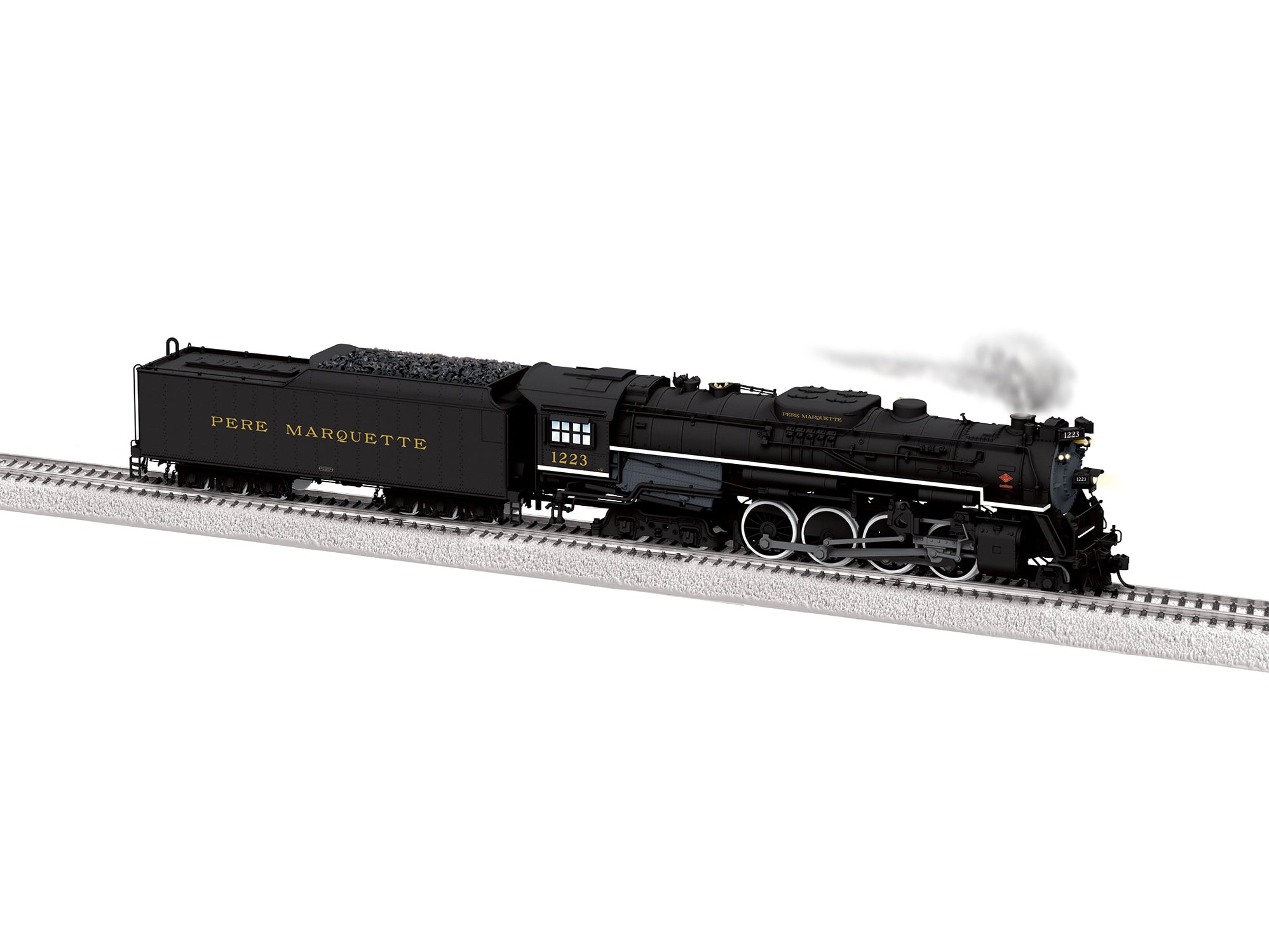 Lionel 2572092 HO Scale 2-8-4 Berkshire Steam Loco Pere Marquette 1223 ...