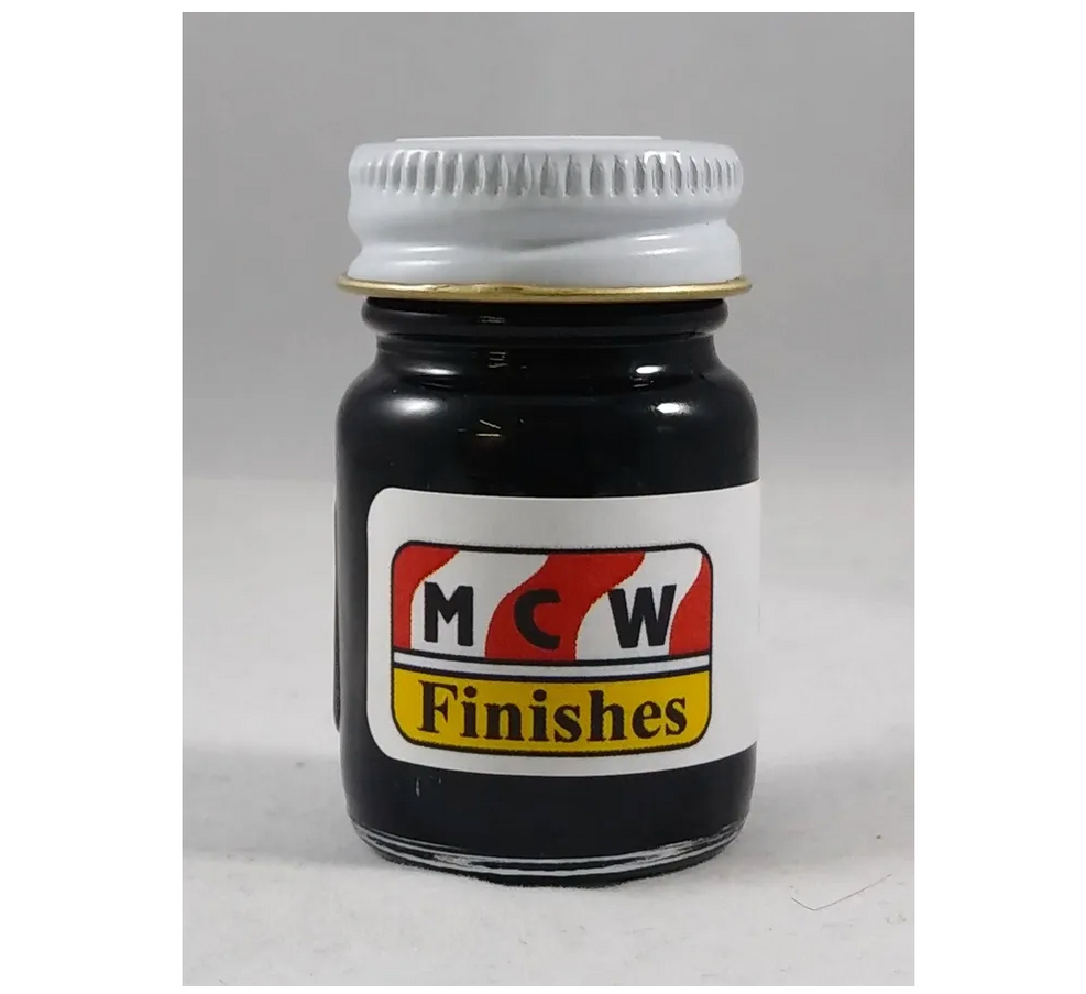 MCW Finishes 10003E Gloss Black Enamel Paint 15ml (0.5oz) — White Rose ...