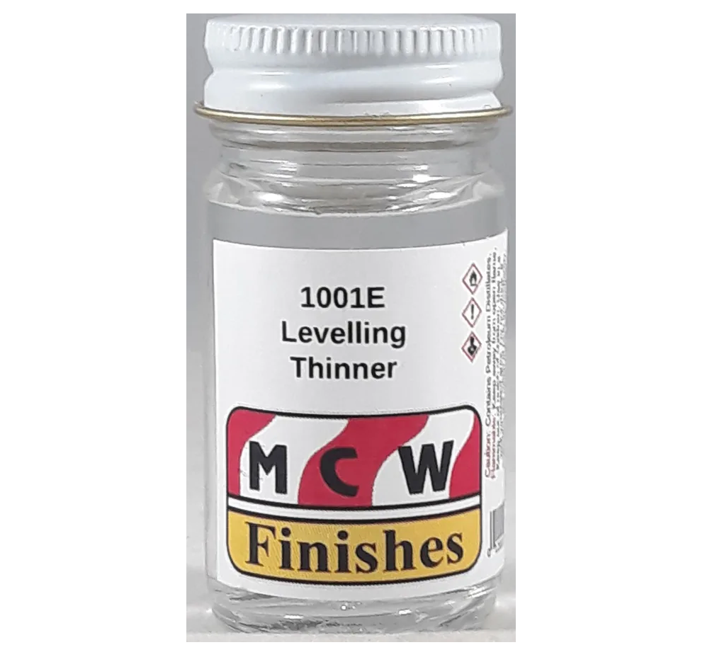 MCW Finishes 1001E Leveling Thinner Enamel Paint — White Rose Hobbies