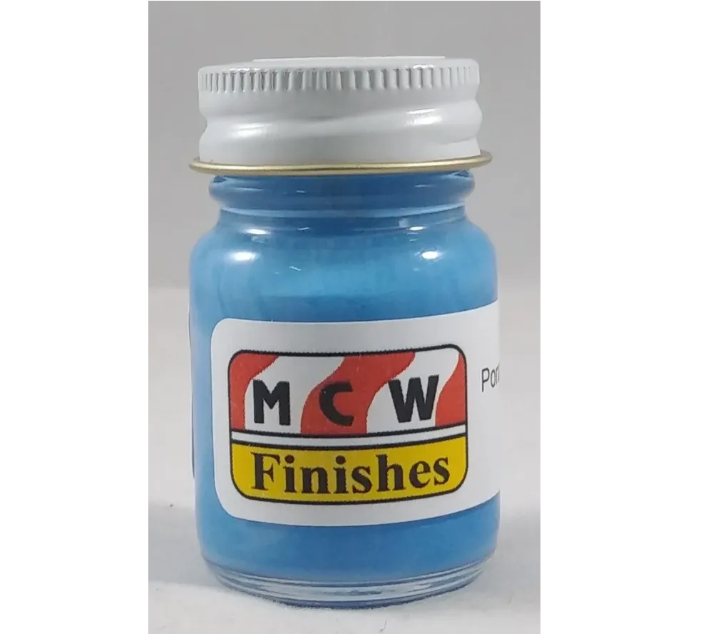 MCW Finishes 1403E Pontiac Engine Blue (pre 66) Enamel Paint 15ml (0.5 ...