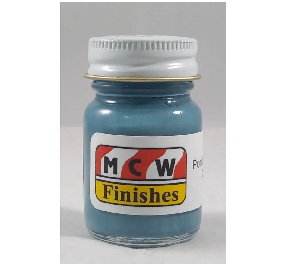MCW Finishes 1404E Pontiac Engine Blue (71-73) Enamel Paint 15ml (0.5o ...