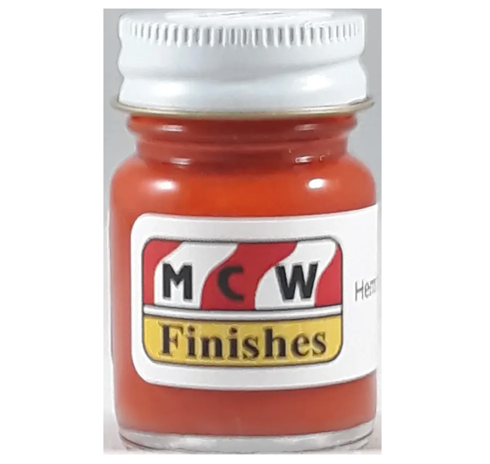 MCW Finishes 1405E Hemi Engine Orange Enamel Paint 15ml (0.5oz) — White ...