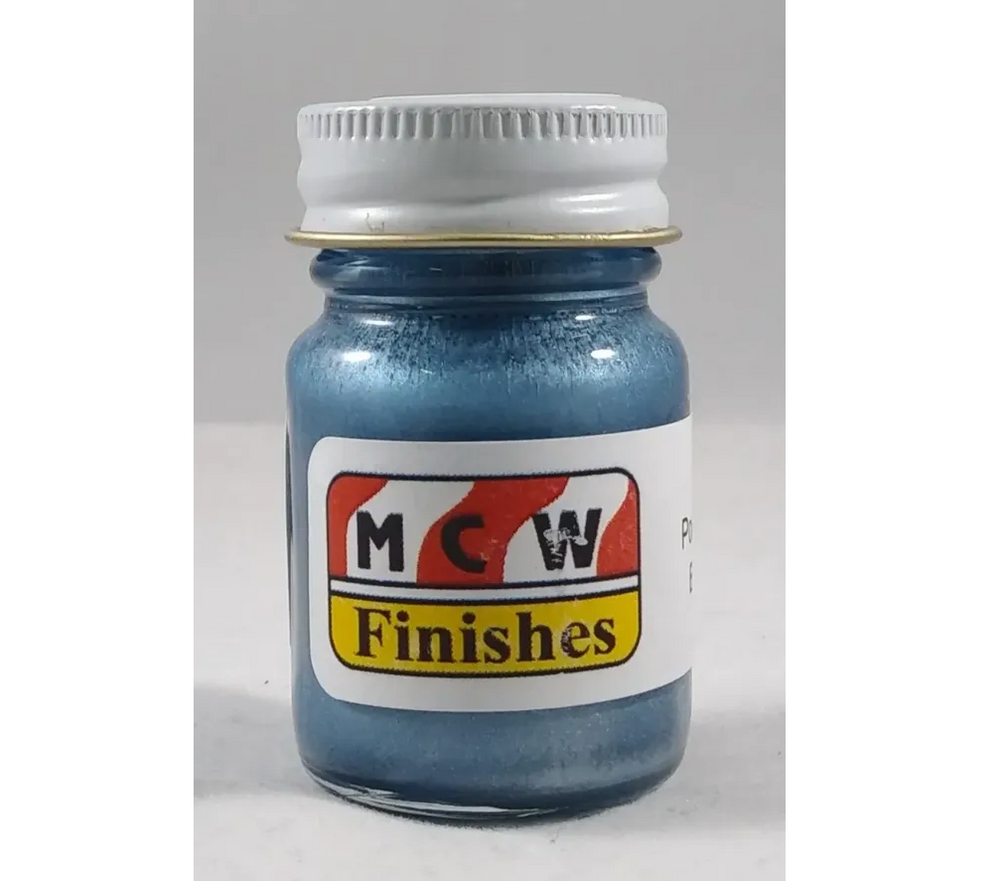MCW Finishes 1411E Pontiac Engine Blue (66-70) Enamel Paint 15ml (0.5o ...