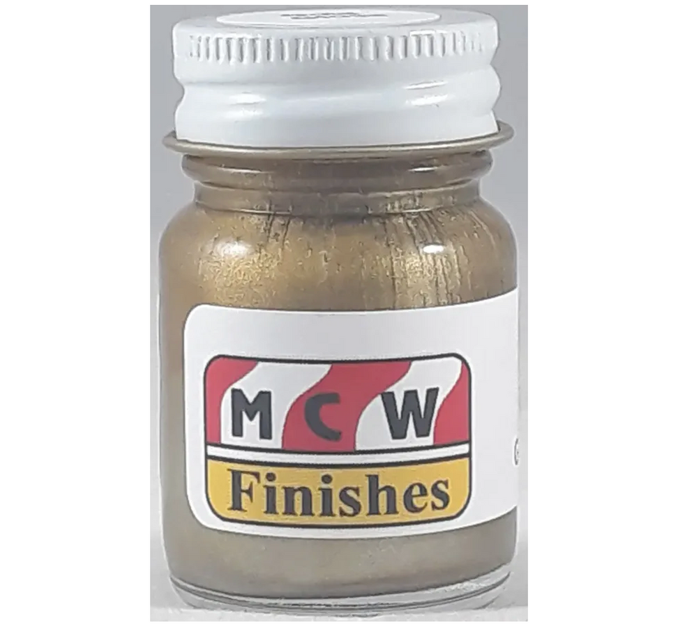 MCW Finishes 2002E Gold Enamel Paint 15ml (0.5oz) — White Rose Hobbies