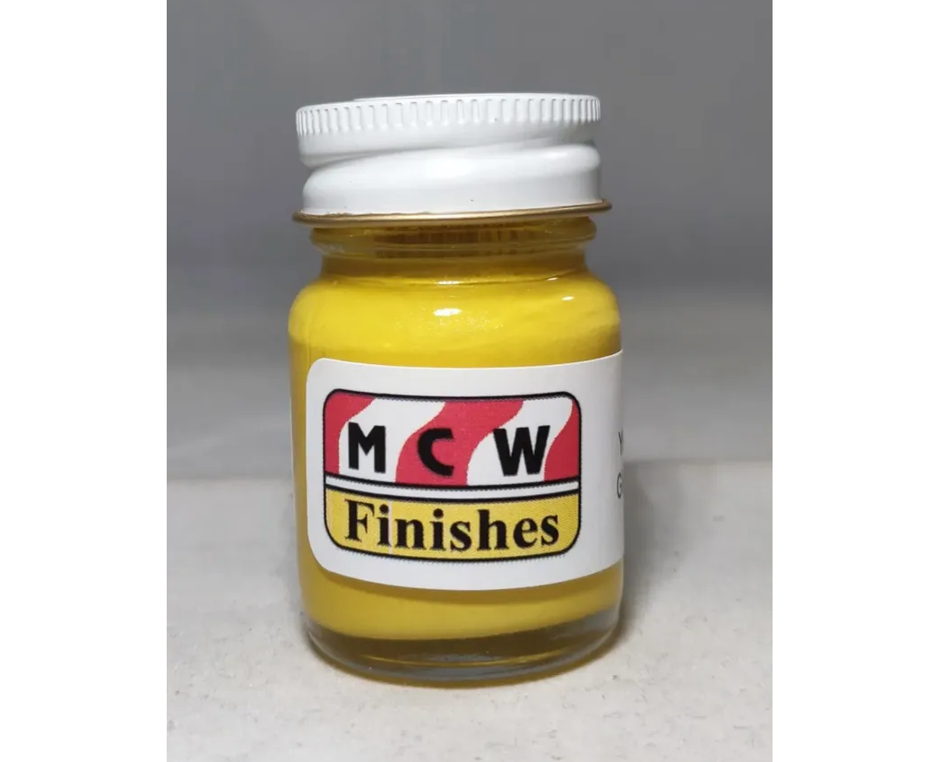 MCW Finishes 2032E Yellow Pearl Enamel Paint 15ml (0.5oz) — White Rose ...