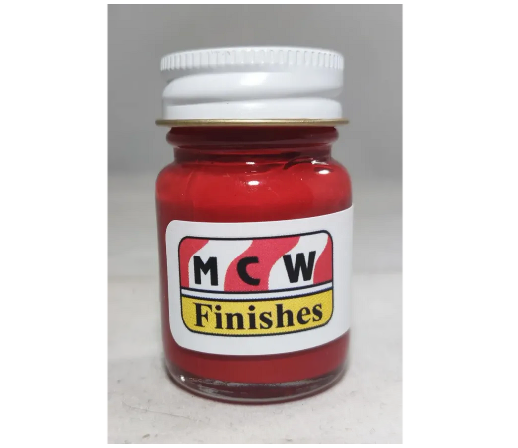 MCW Finishes 2052E Bright Red Enamel Paint 15ml (0.5oz) — White Rose ...