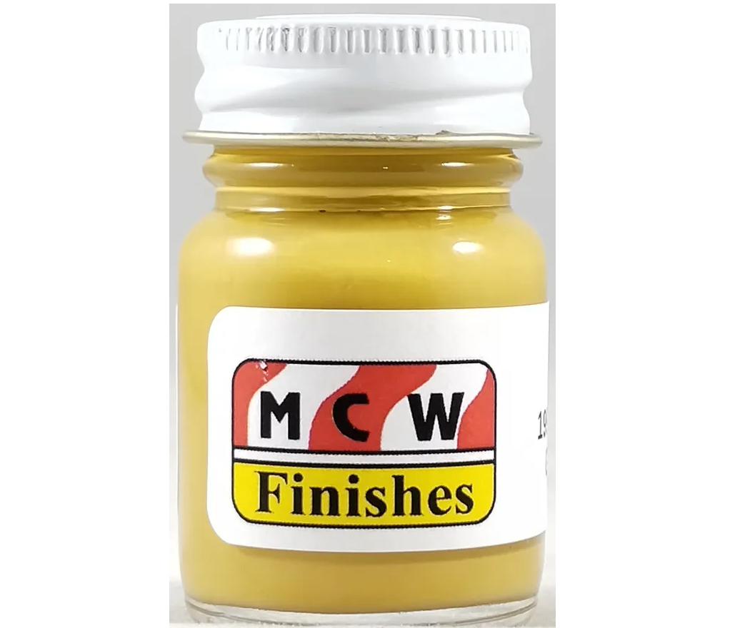 MCW Finishes 2188E CAT Yellow 97-Up Enamel Paint 15ml (0.5oz) — White ...