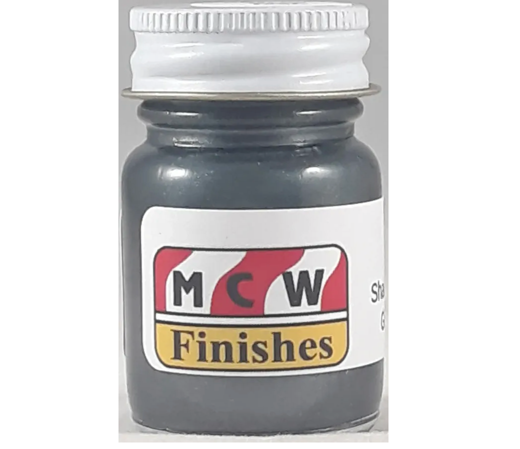 MCW Finishes 5511E Shadow Gray Metallic Enamel Paint 15ml (0.5oz ...