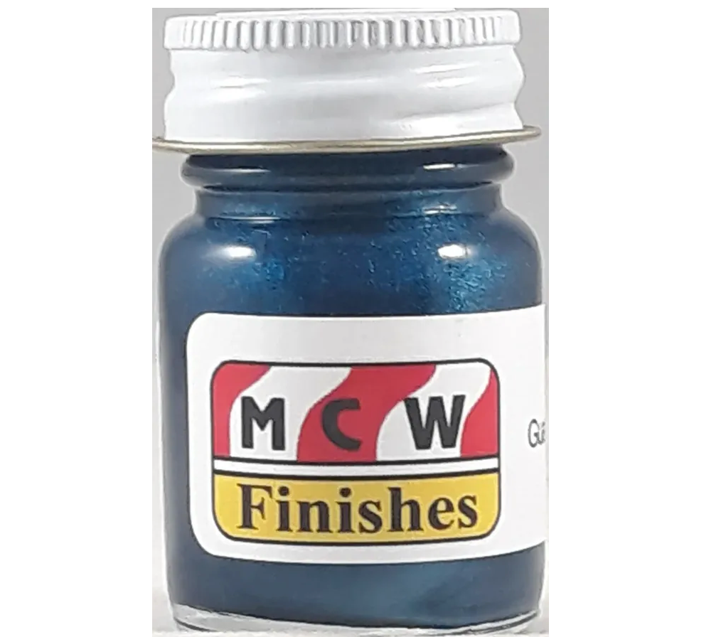 MCW Finishes 6436E Guardsman Blue Metallic Enamel Paint 15ml (0.5oz ...