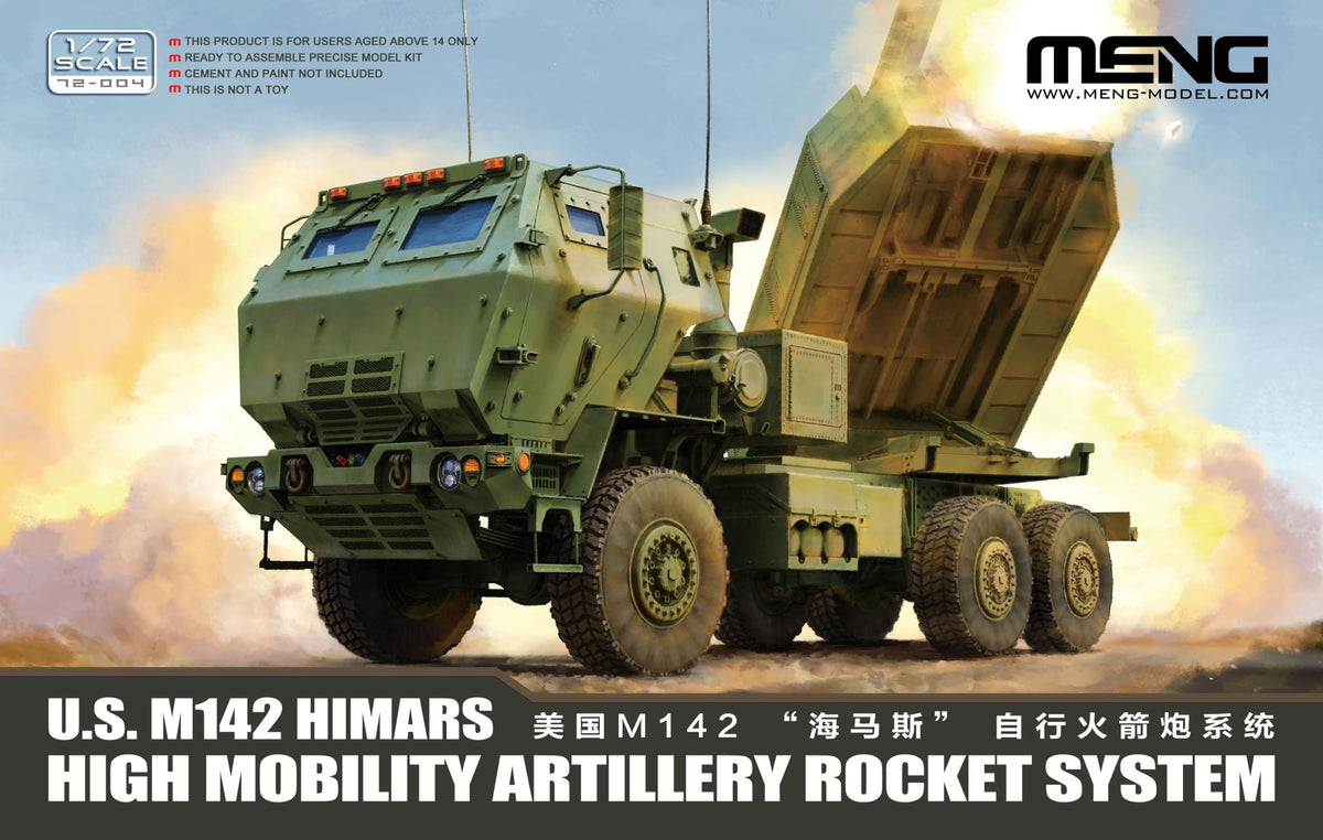 Meng Model 72004 1/72 Scale US M142 HIMARS Kit — White Rose Hobbies