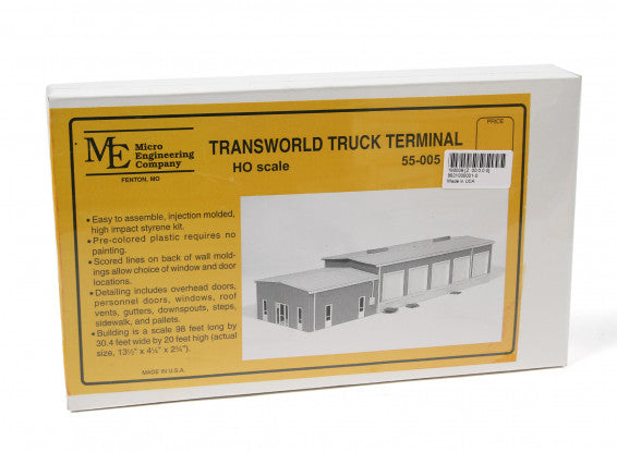 Micro Engineering 55-005 HO Scale Transworld Truck Terminal Kit — White ...