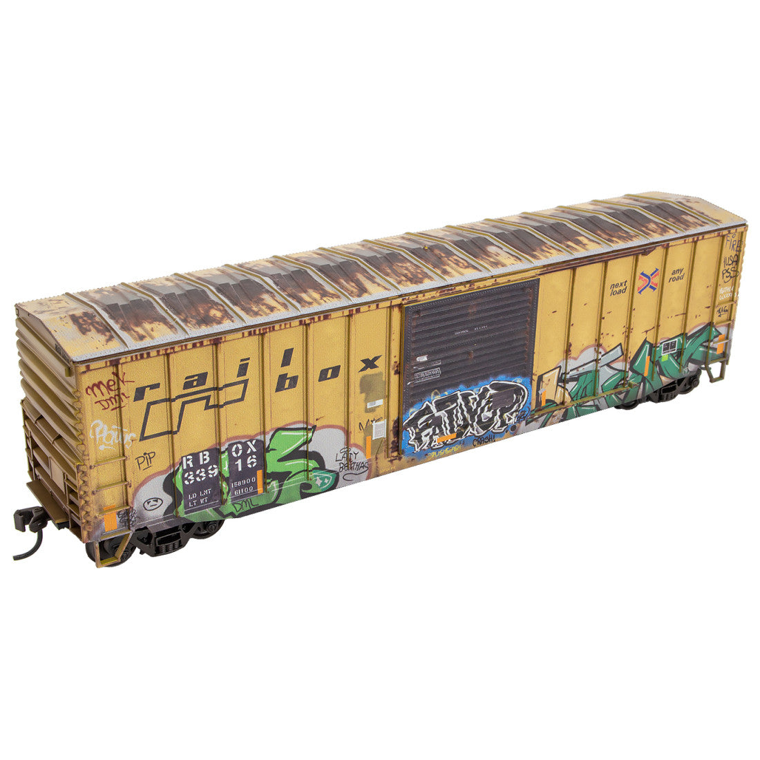Micro-Trains 5600 002 HO Scale ACF Boxcar Kit (Weathered) Railbox 3391 ...