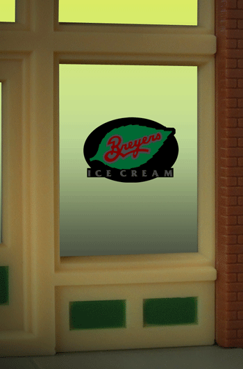 Miller Engineering 8810 Breyers Ice Cream Window Sign — White Rose Hobbies