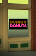 Miller Engineering 8995 Dunkin' Donuts Flashing Neon Window Sign ...